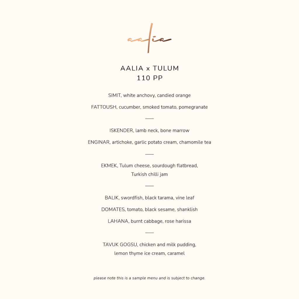 aalia x tulum - esca